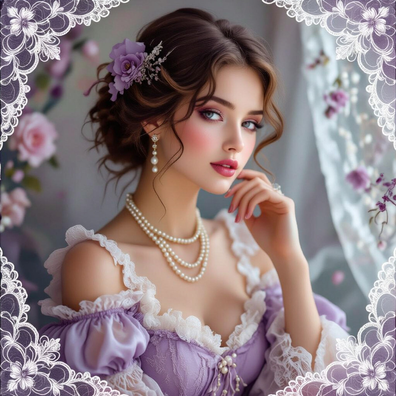 Purple Coquette Wallpaper - Create Yours With AI