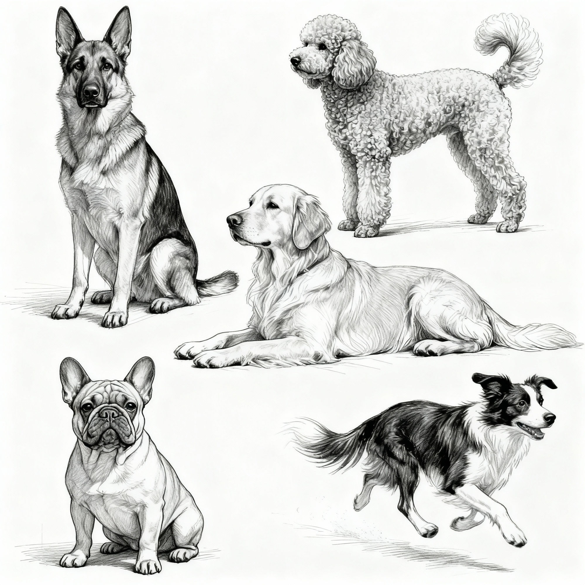 Dog Drawing Reference Gallery - AI Art