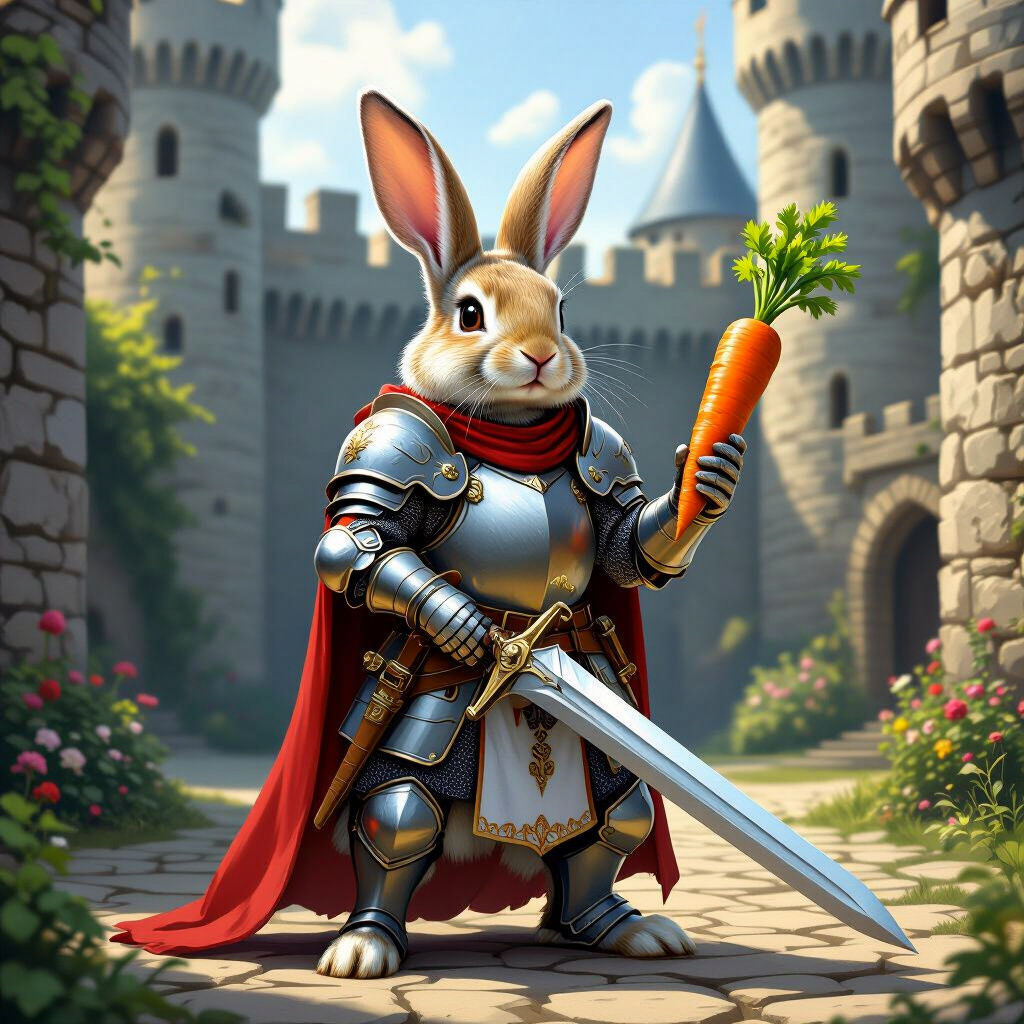 Medieval Rabbit Art - AI Generated Gallery