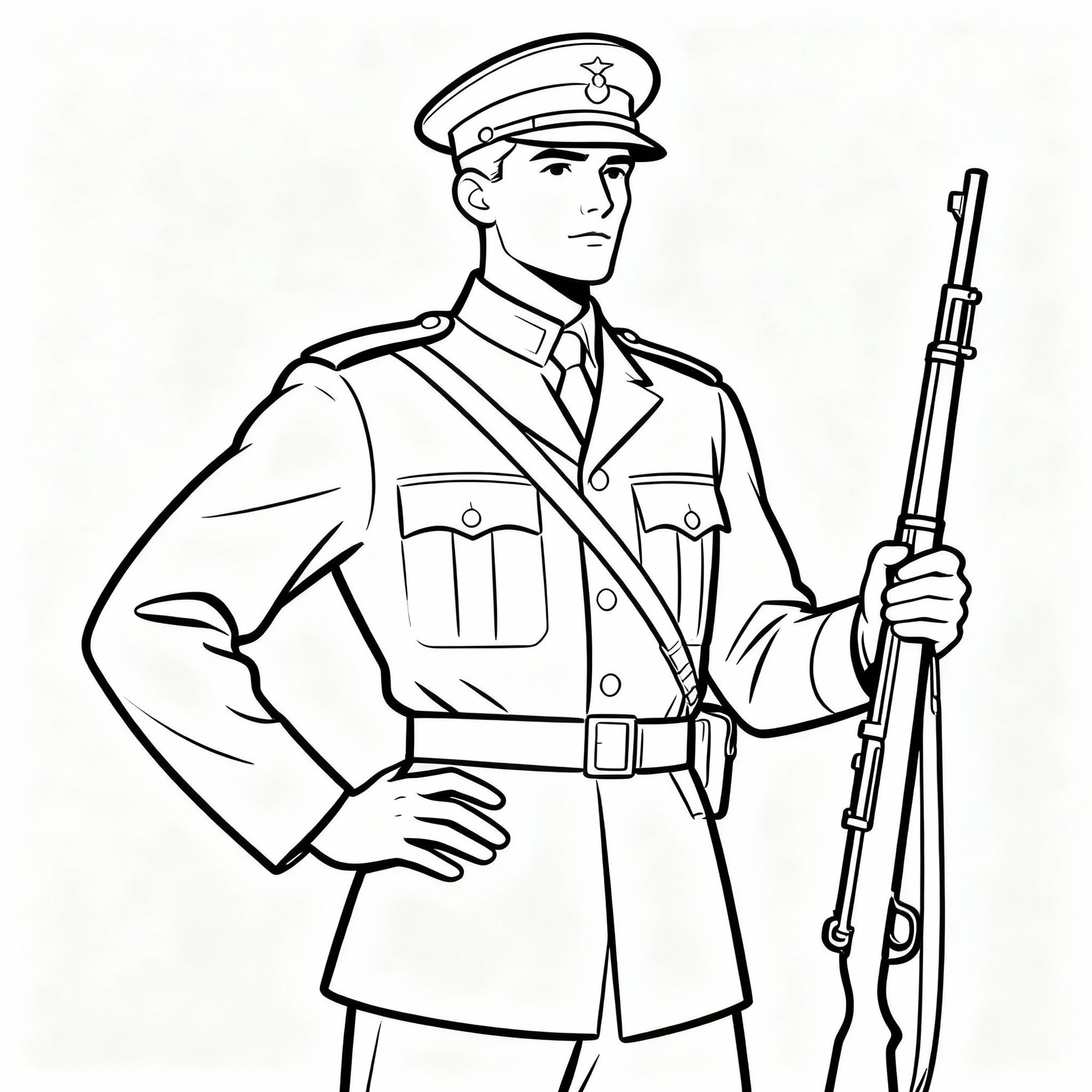 Soldier Drawing Easy - Create Your Own With AI