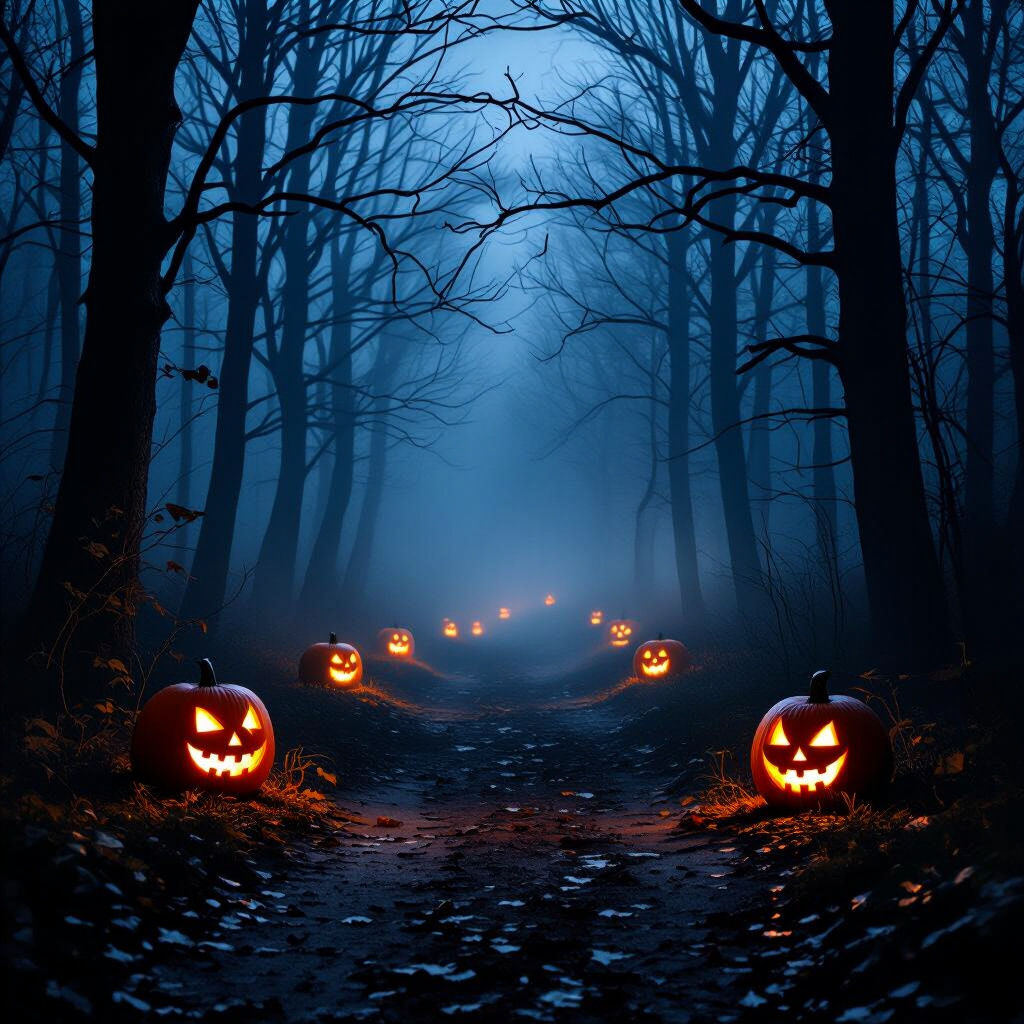 Spooky Season Wallpaper - AI Generated Art