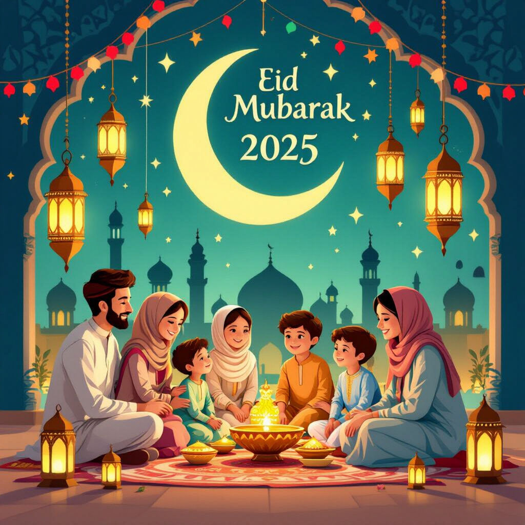Eid Mubarak 2025 Images - AI Generated Greetings