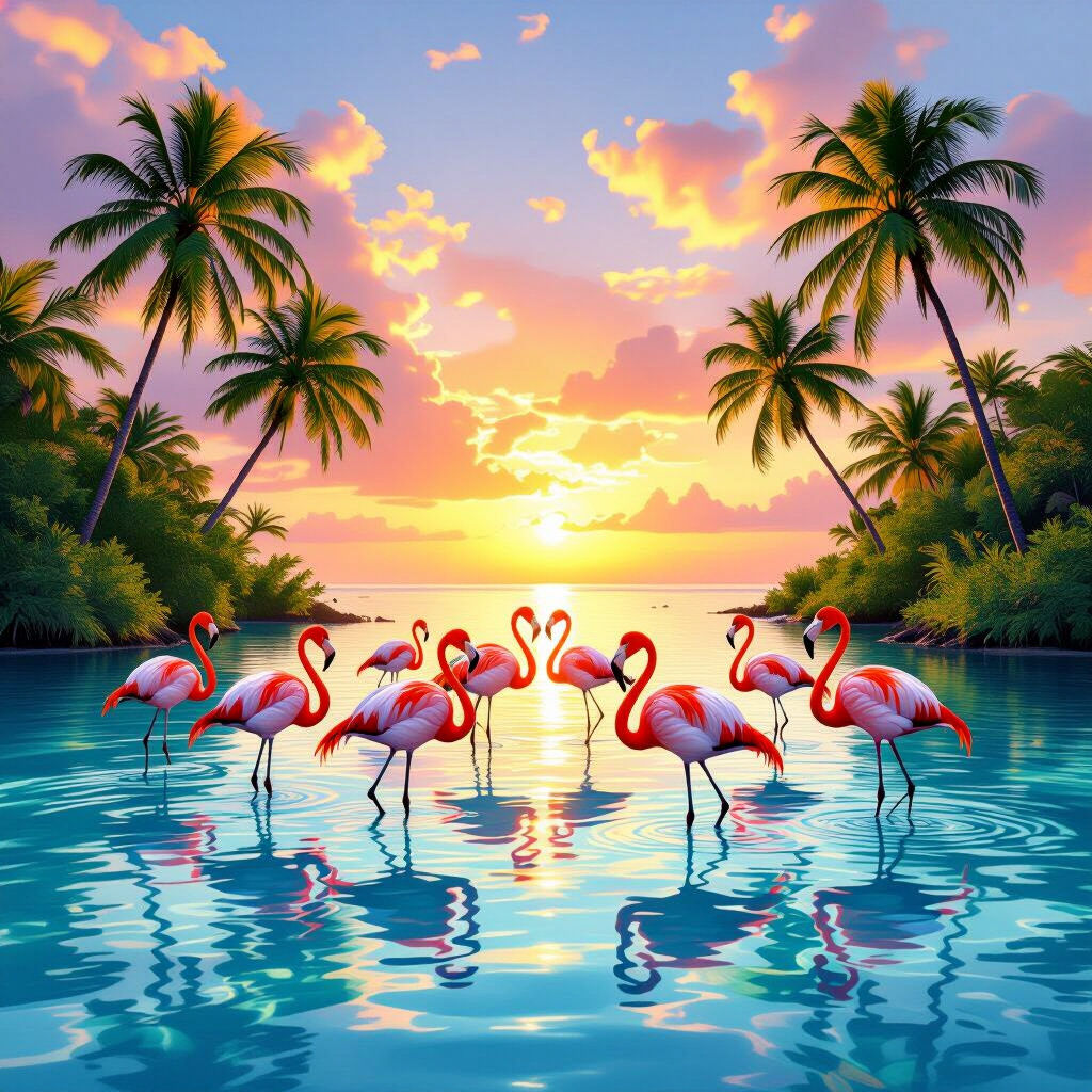 Flamingo Wallpaper - Stunning AI-generated Designs