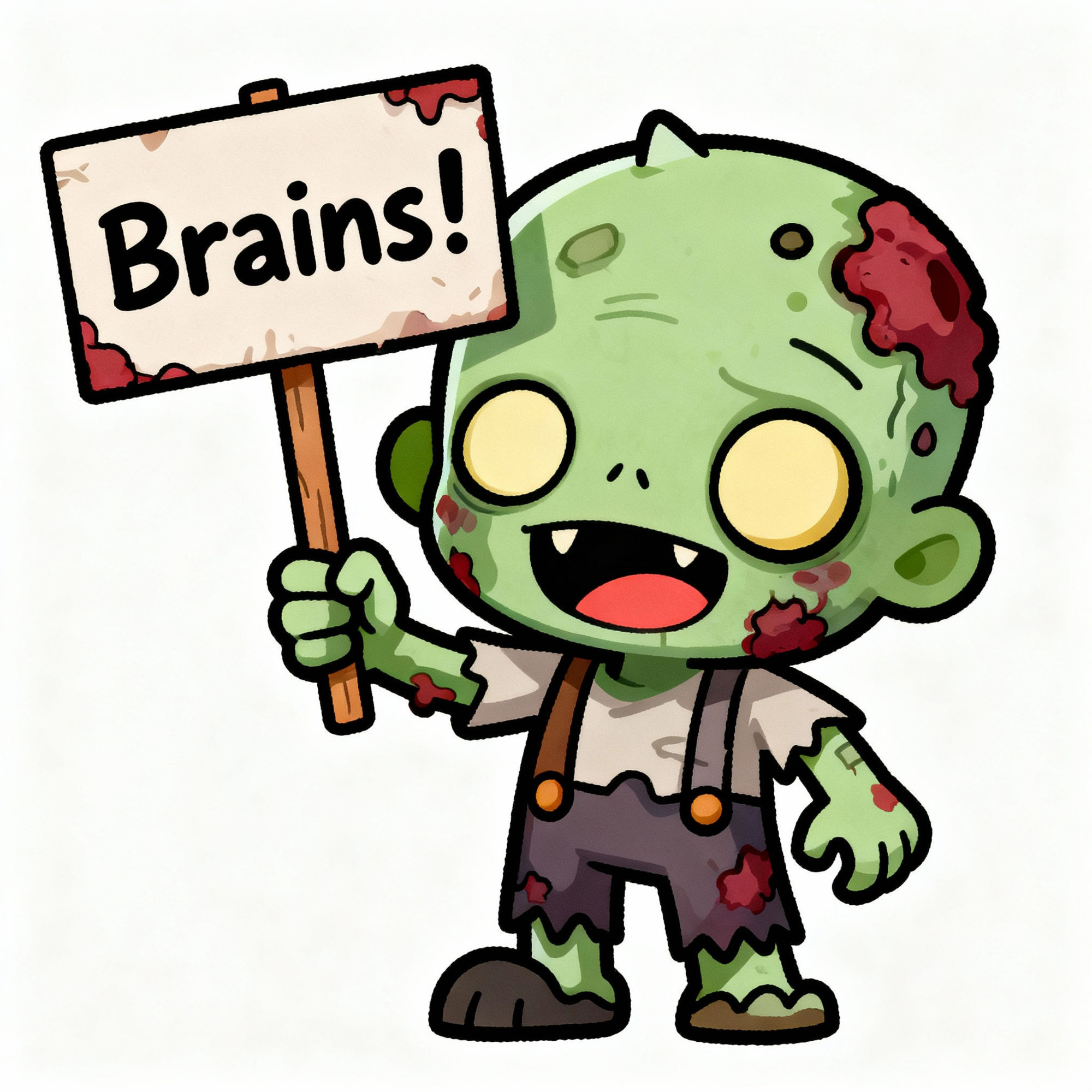 Zombie Cartoon Drawings - AI Generated Art