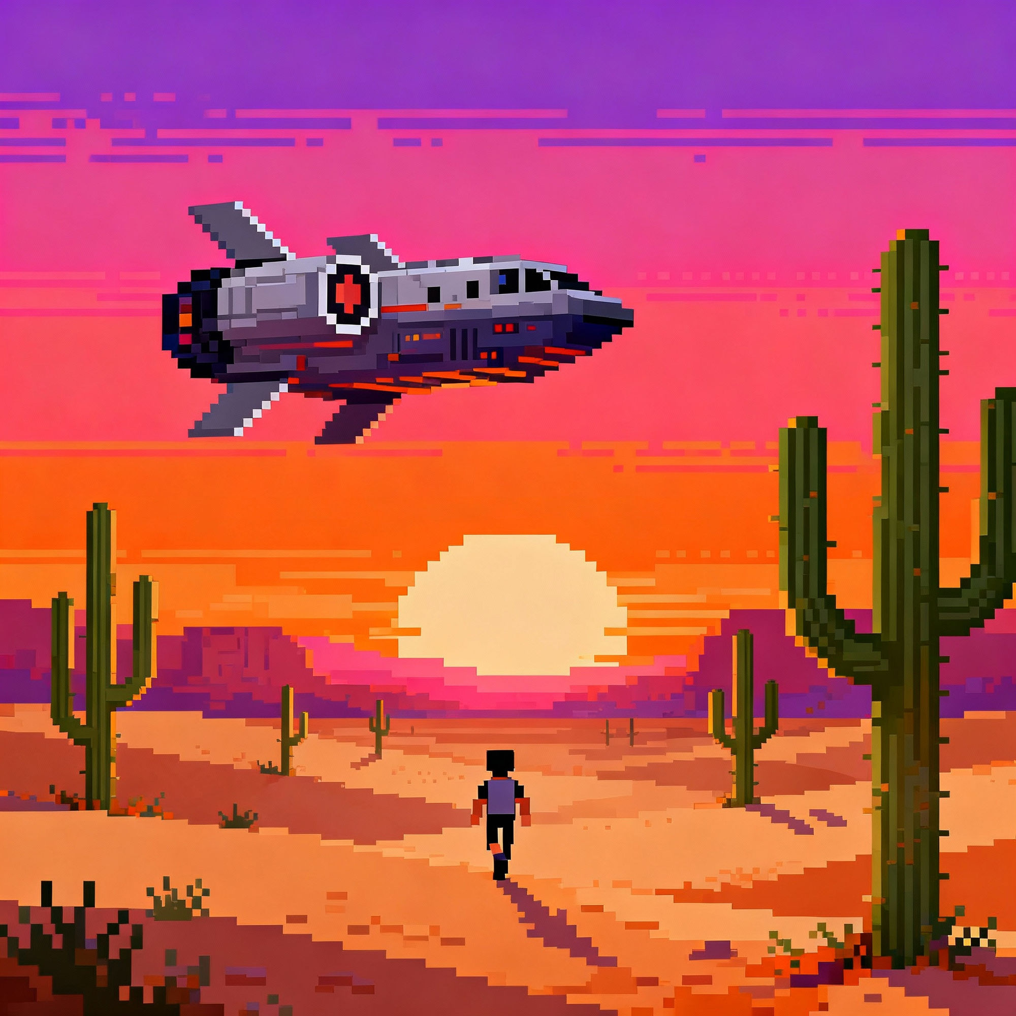 Desert Pixel Art - Create Your Own With AI