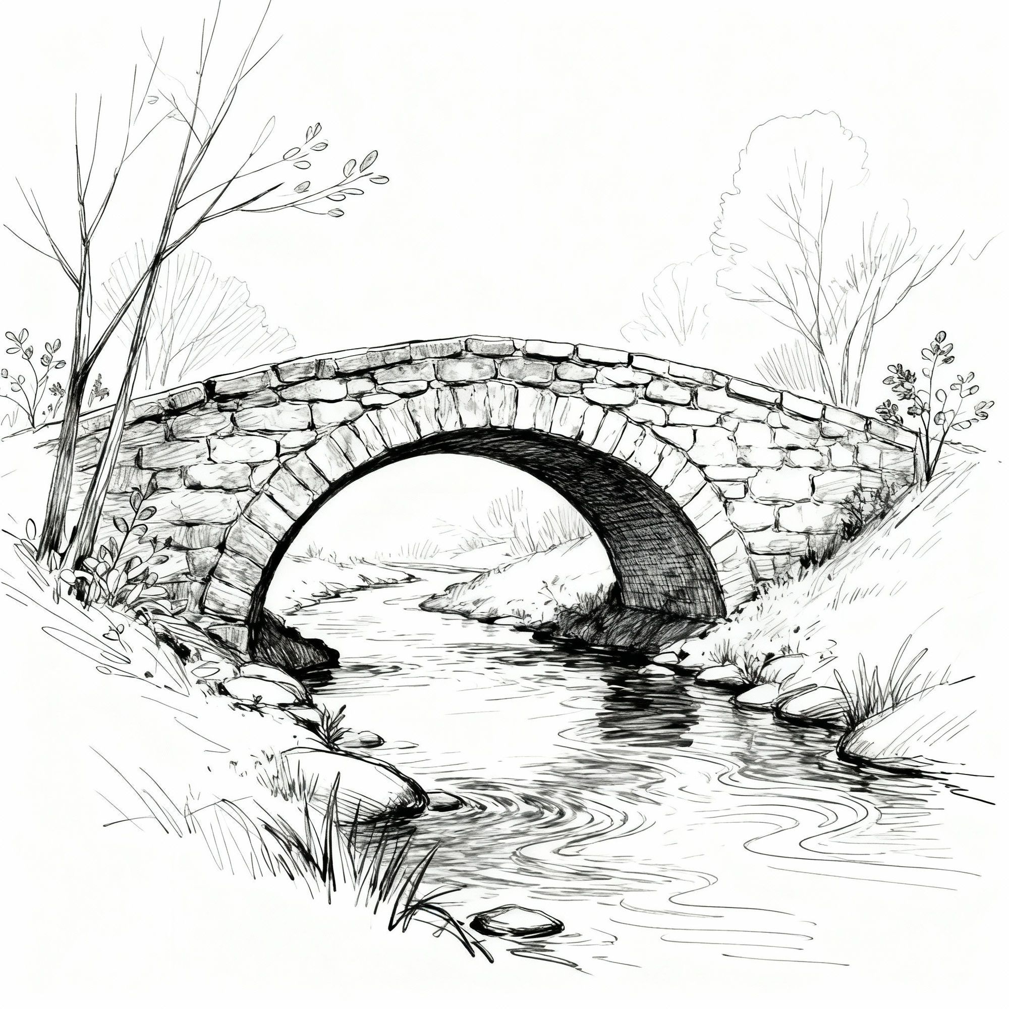 Easy Bridge Drawings - Create Stunning Sketches With AI