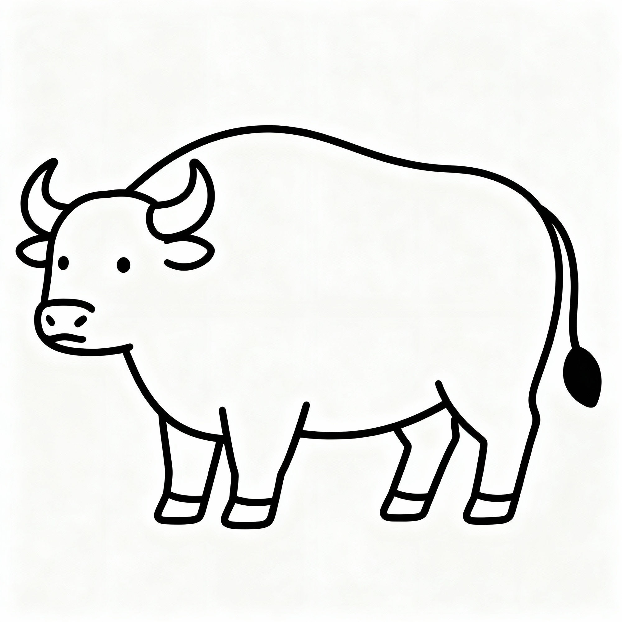Easy Buffalo Drawing - AI Art Gallery