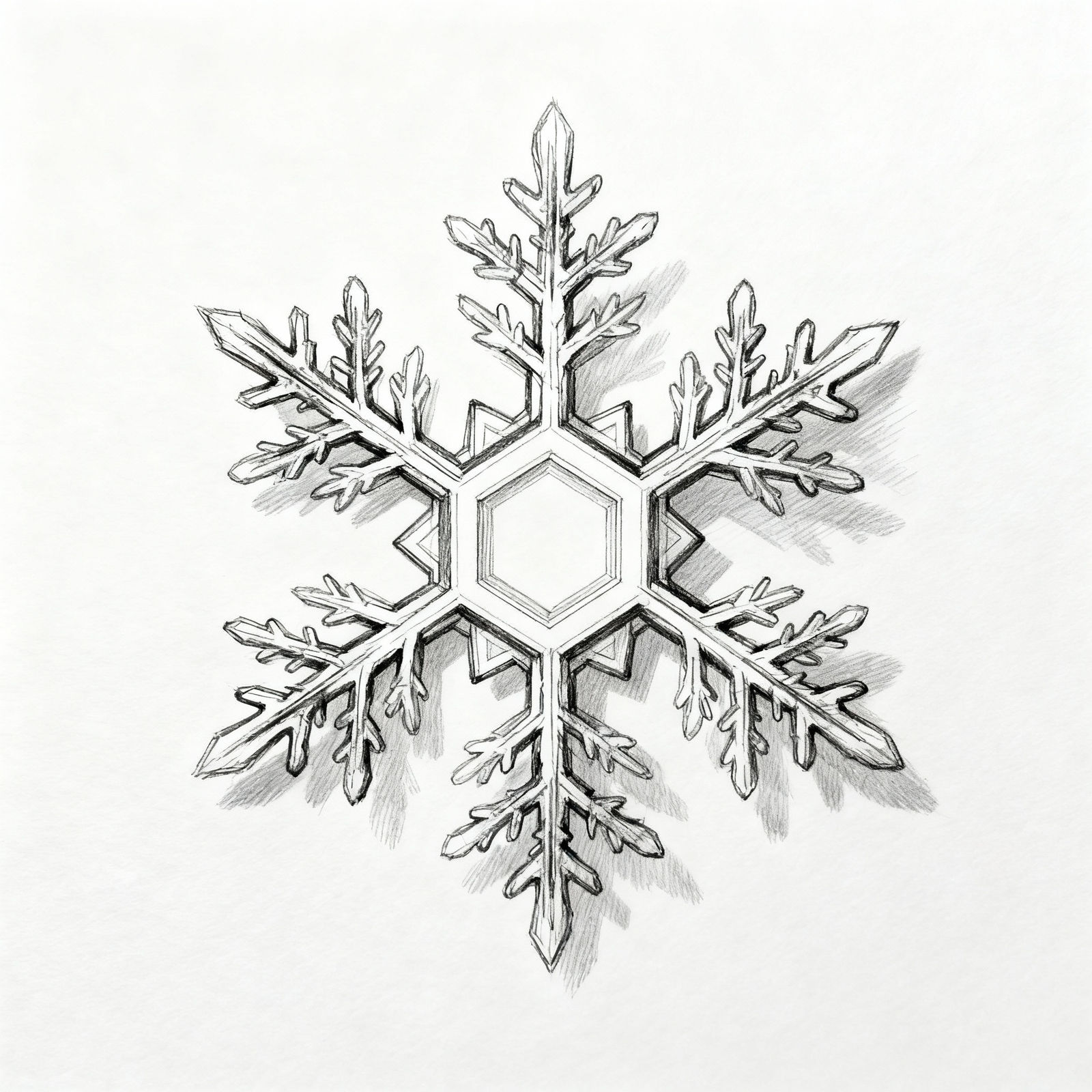 Snowflake Simple Drawings - Create Yours With AI