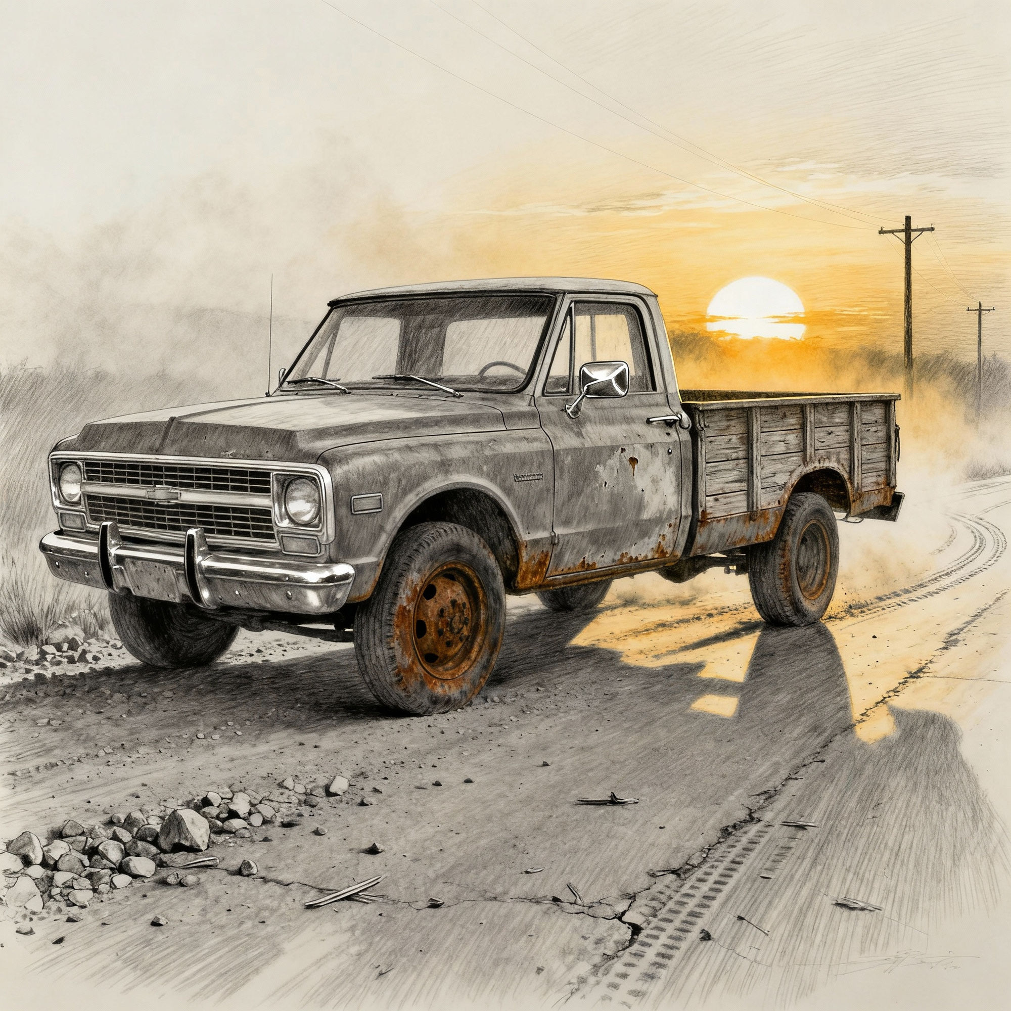 Truck Drawings - Create & Inspire With AI Art