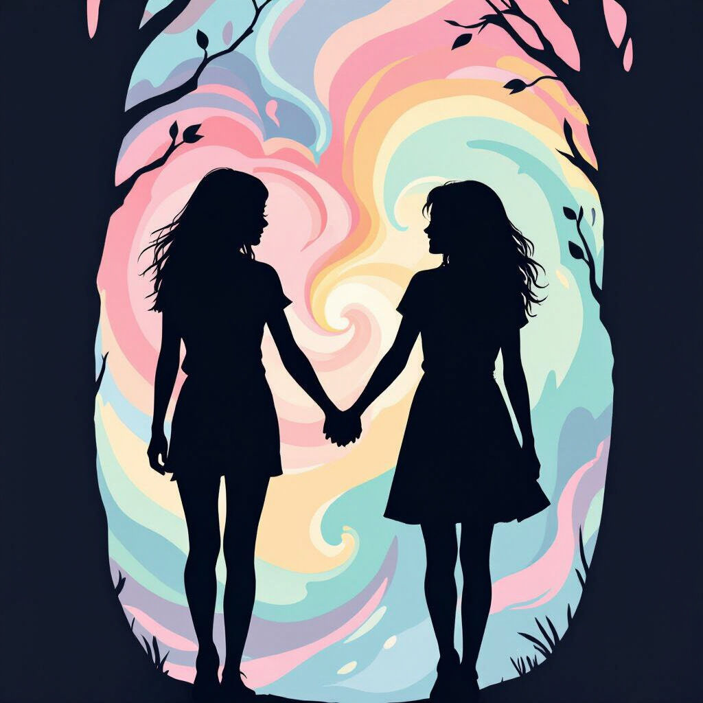 Matching Wallpapers For Besties - AI Generated & Customizable