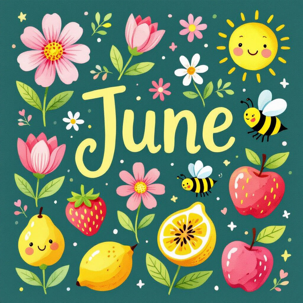 June Clip Art - AI Generated Designs