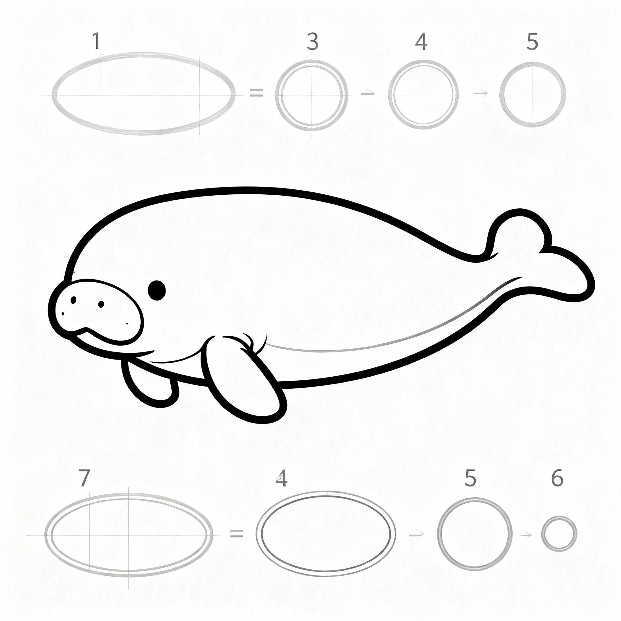 Easy Manatee Drawings - Create Adorable Manatee Art