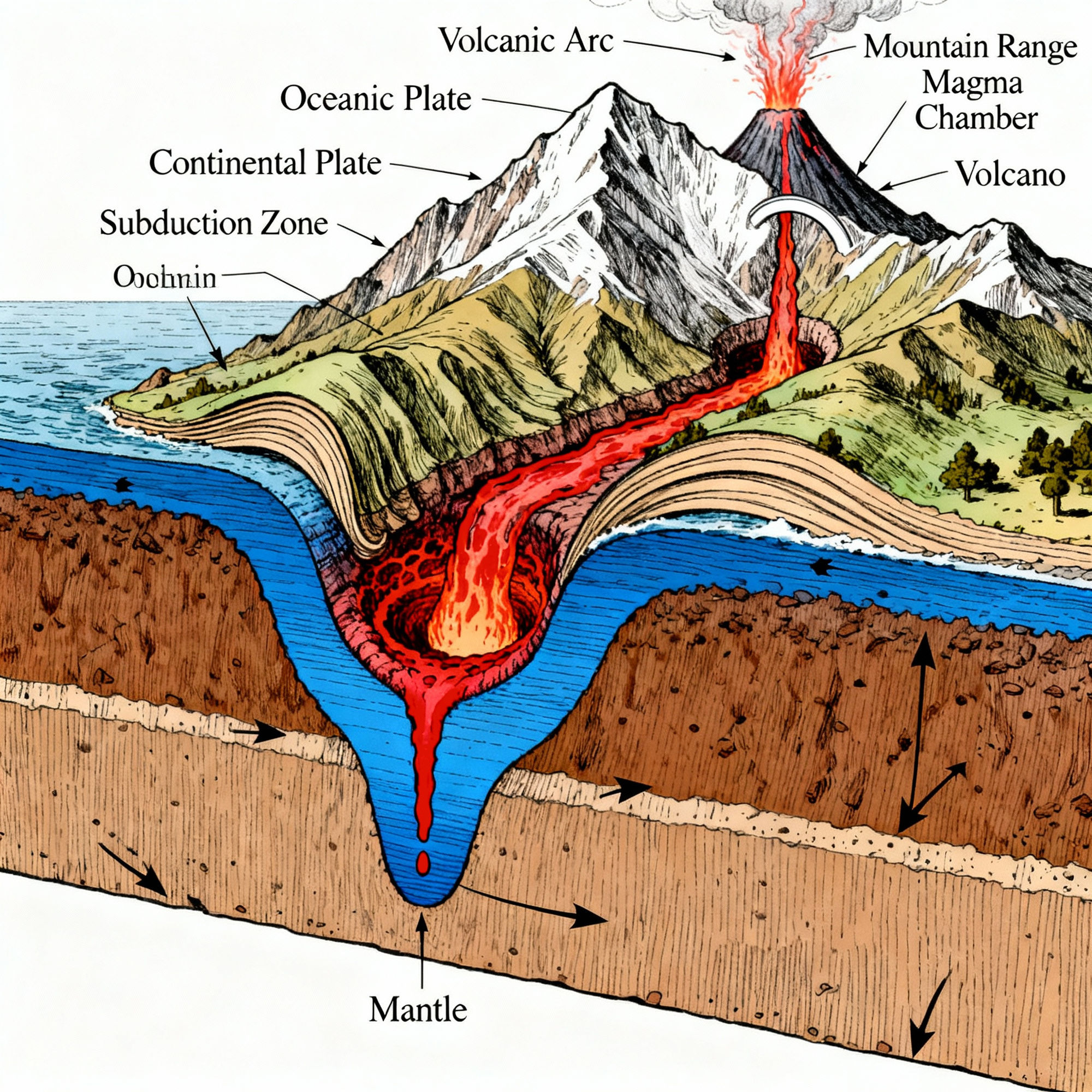 Convergent Boundary Drawings - AI Generated Art