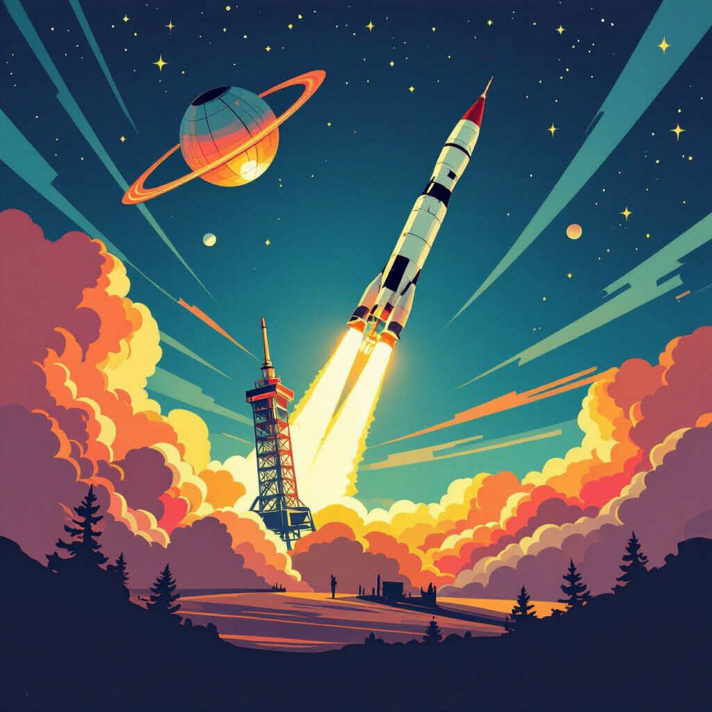 Space Race Pictures - AI Generated Art & Inspiration