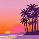 Easy Palm Tree Drawings - AI Generated Art