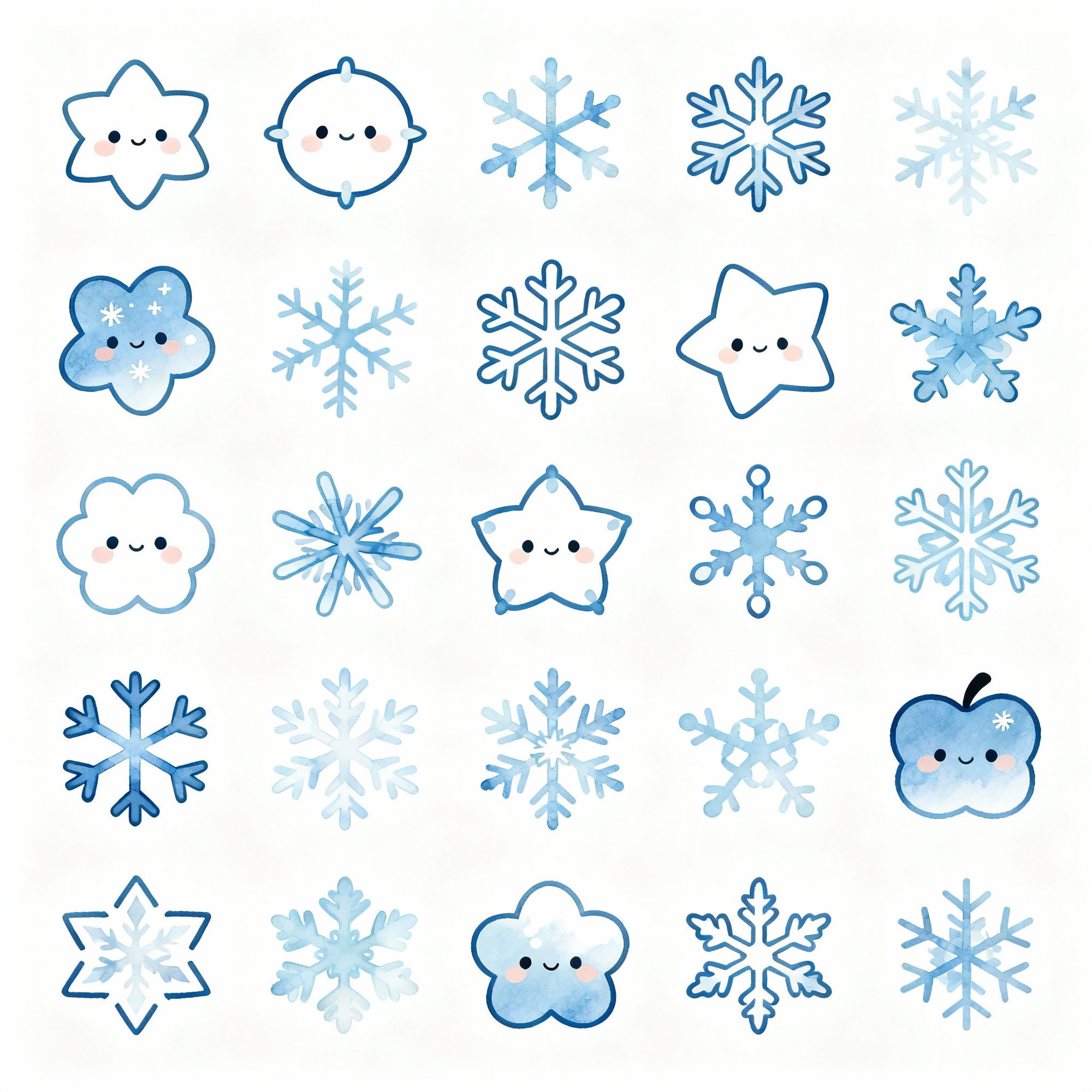 Cute Easy Snowflake Drawings - Create Your Own AI Art