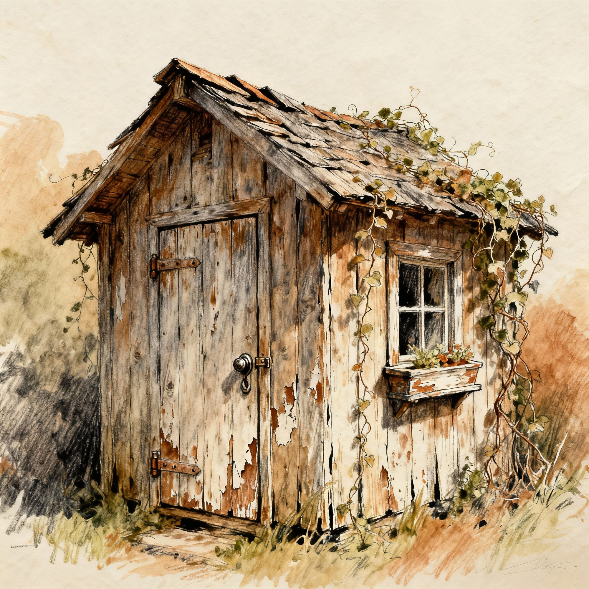 Shed Drawing Art - Create Your Own AI Shed Designs