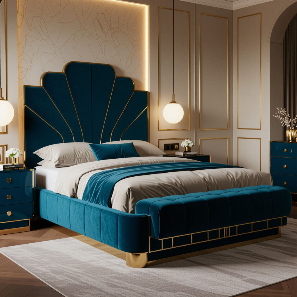 Art Deco Bed Frame Designs - Create Yours With AI