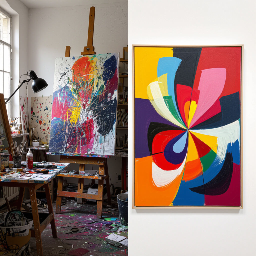 Process Art Vs Product Art - AI Generated Examples