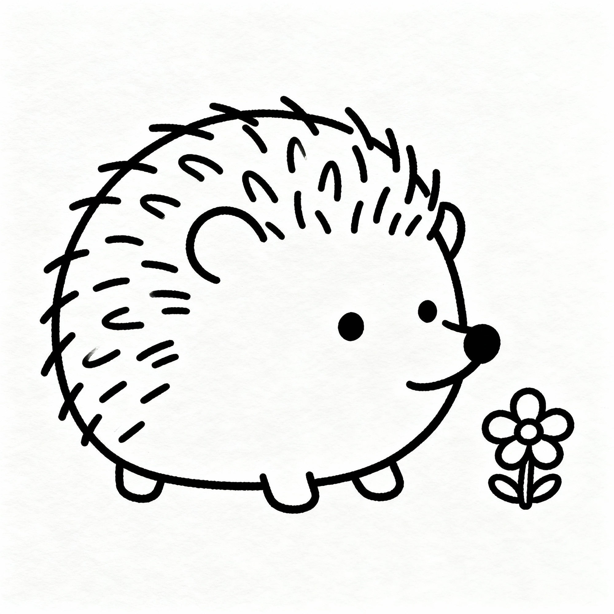 Easy Hedgehog Drawings - Simple & Cute AI Art
