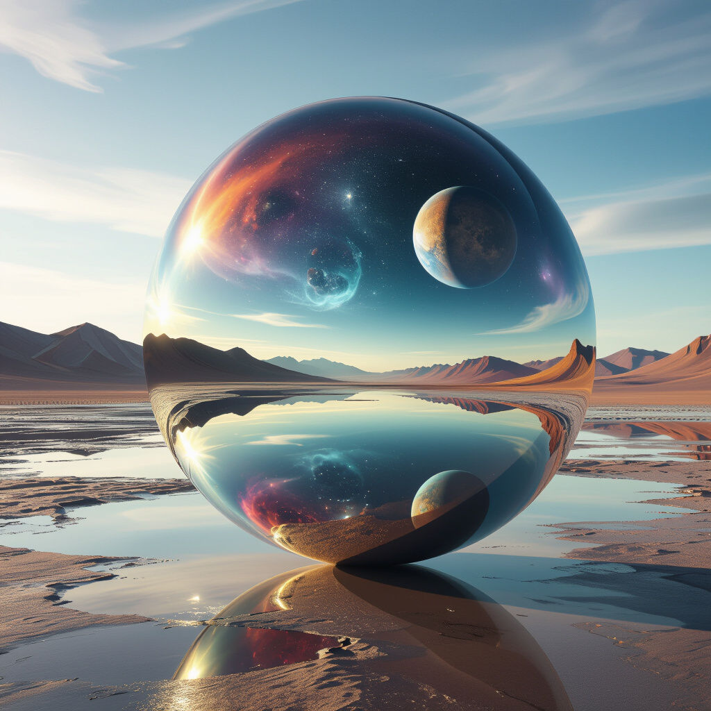 Concave Mirror Images - AI Generated Art