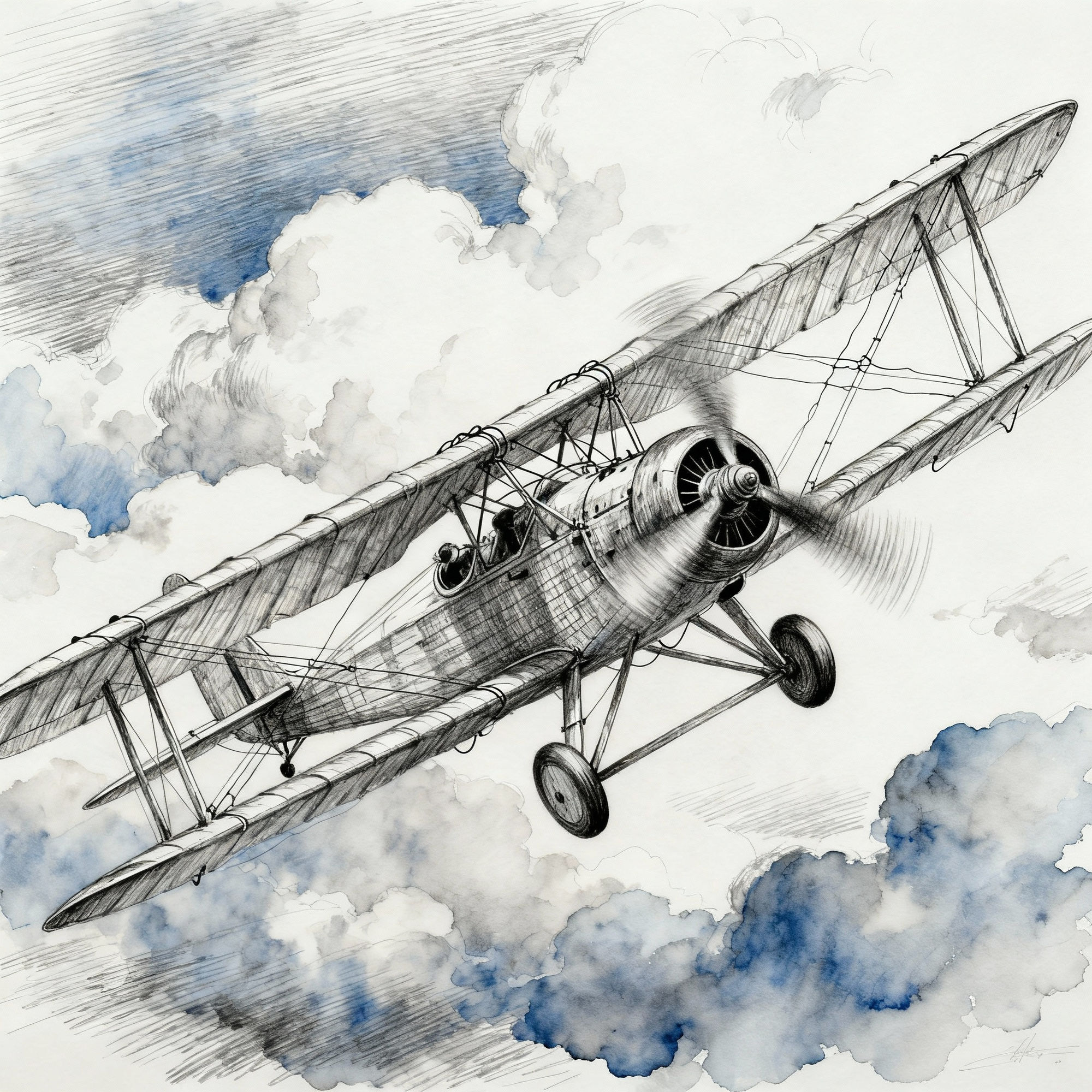 Drawing Airplane - AI Art Generator