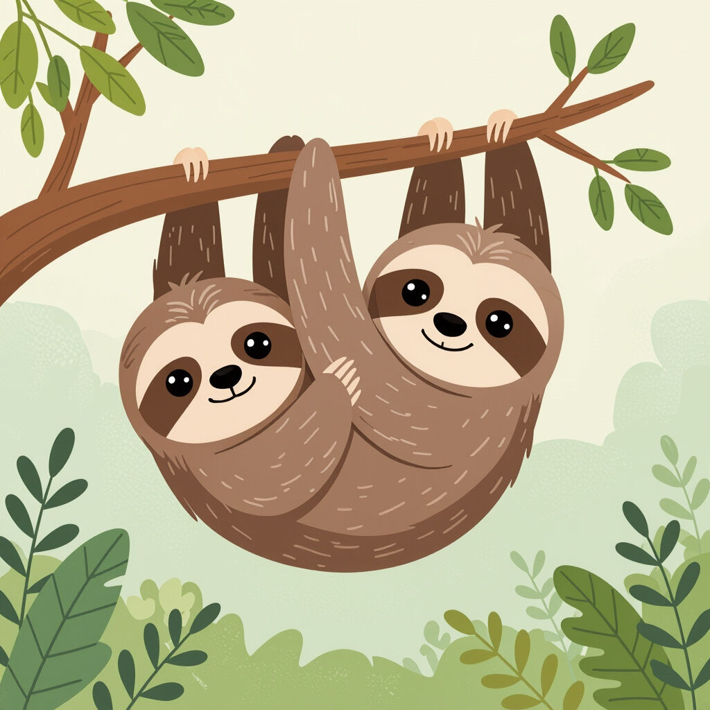 Easy Sloth Drawing - Create Cute Sloth Art With AI