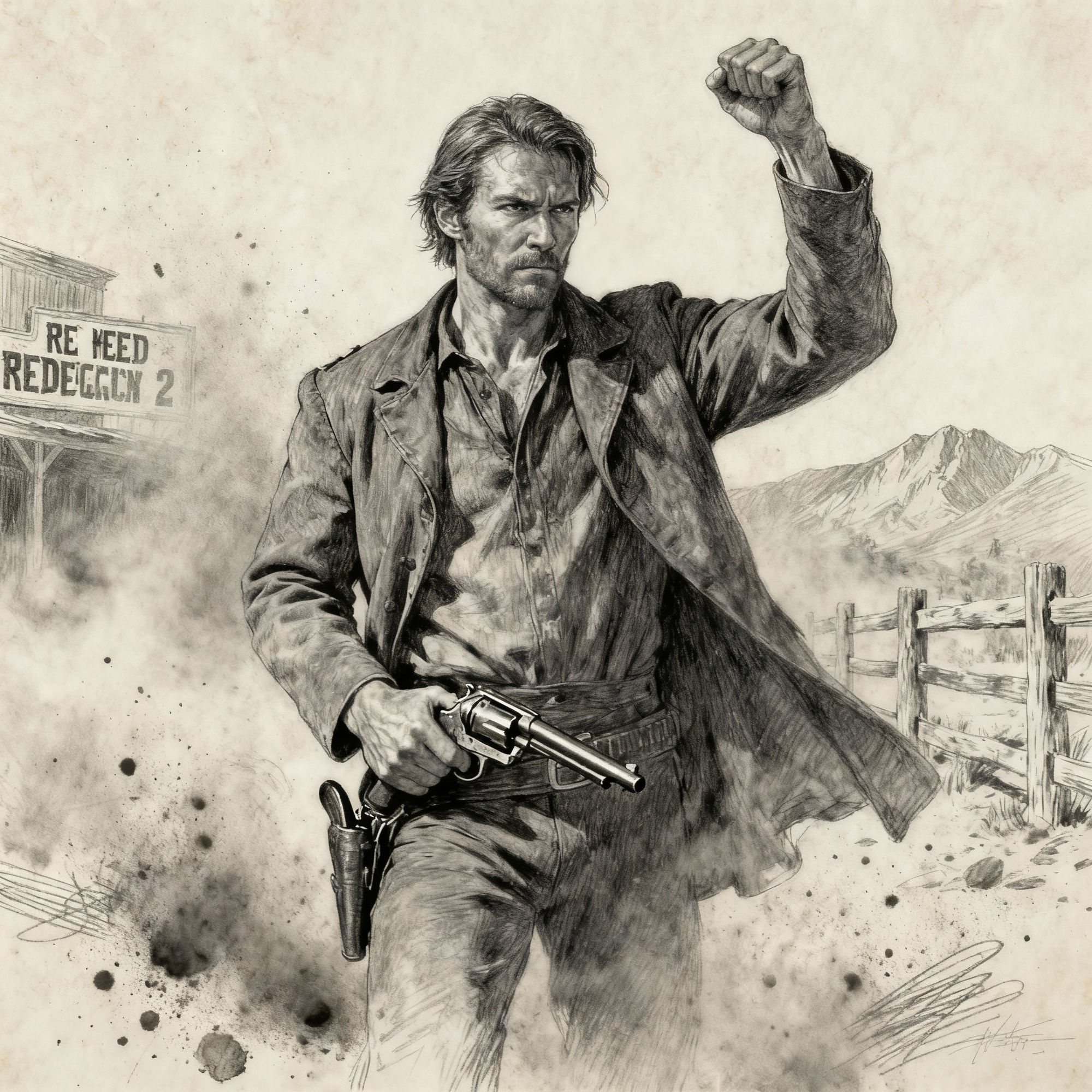 Arthur Morgan Drawings - AI Art Gallery