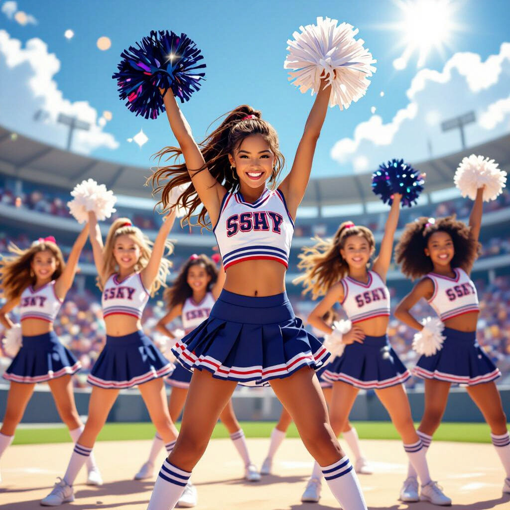 Preppy Cheer Wallpapers - AI Generated