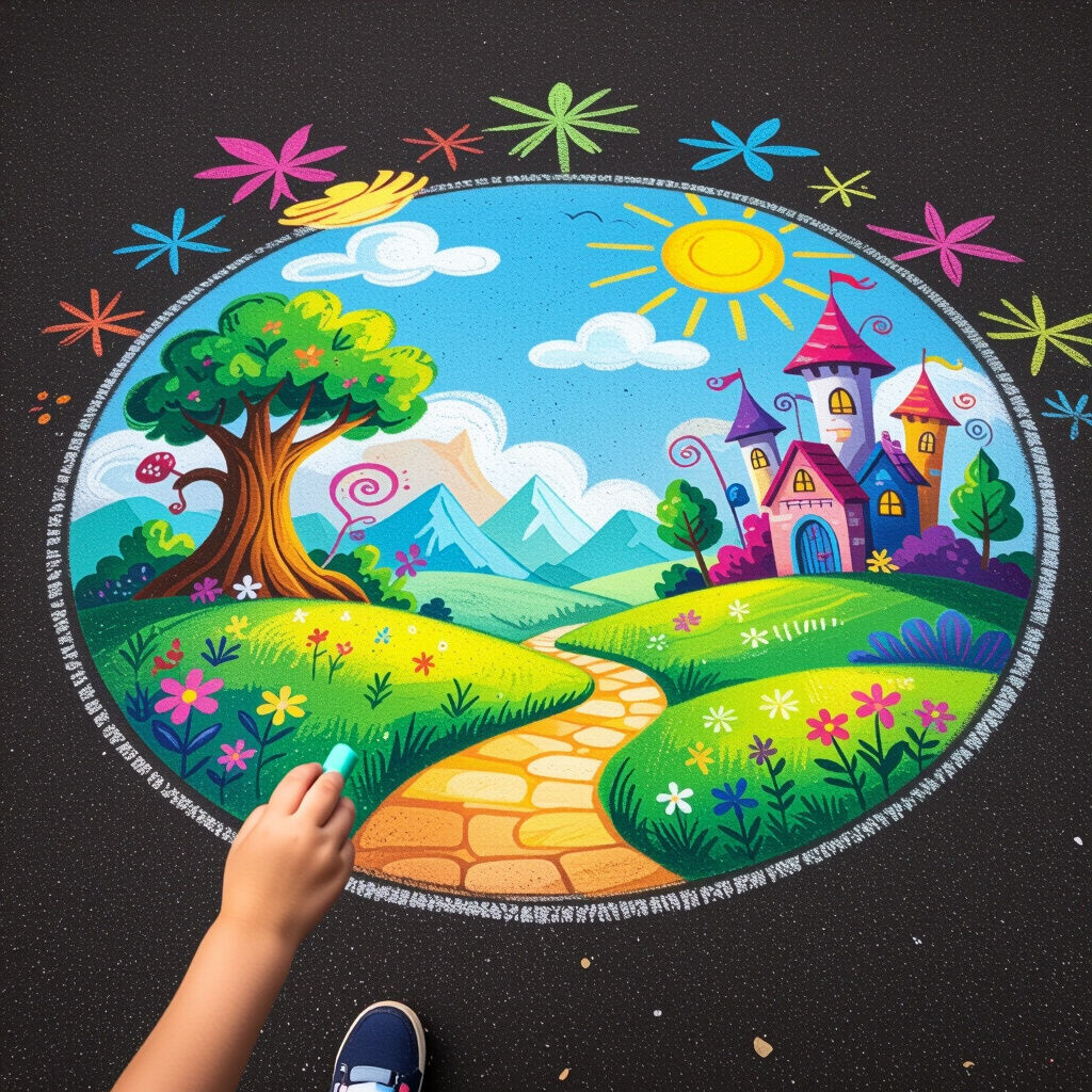 Easy Chalk Art Ideas - Get Inspired & Create With AI