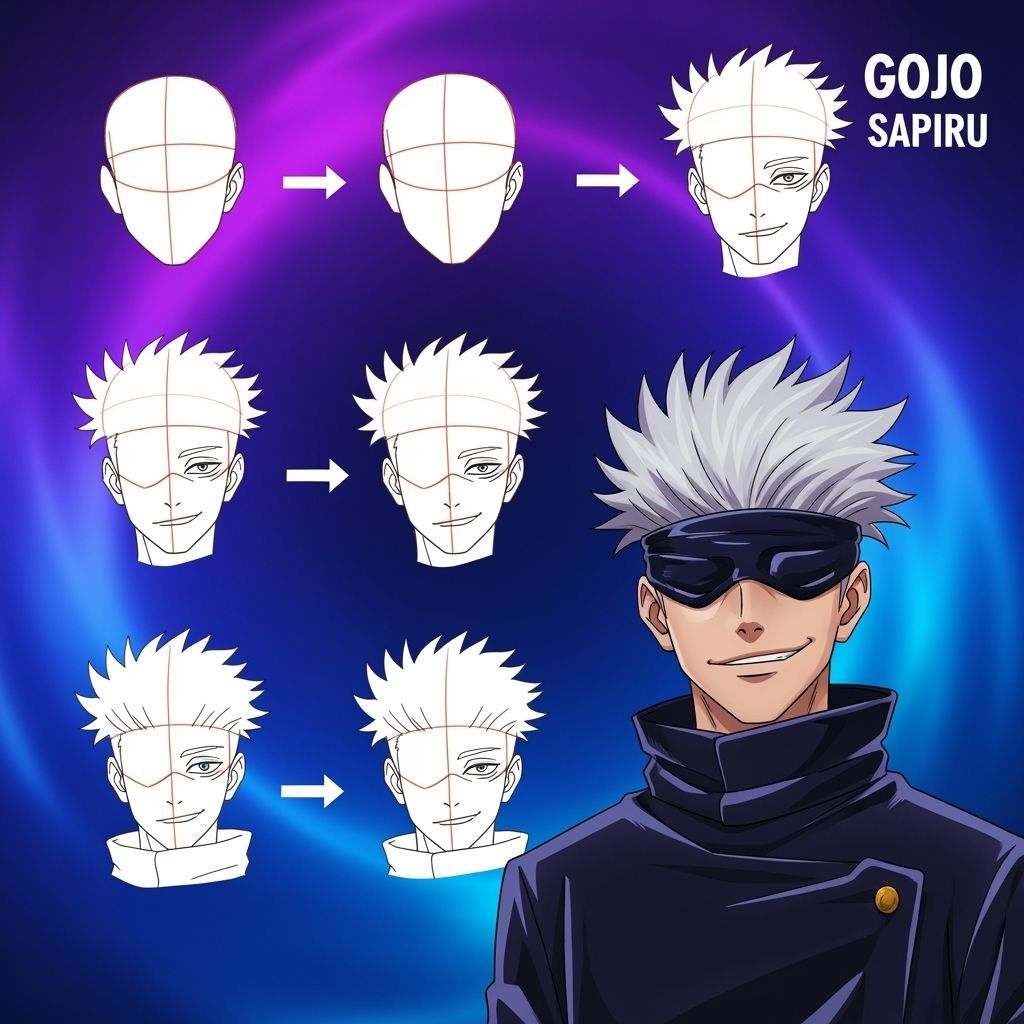 Easy Gojo Drawing Tutorials And Inspiration