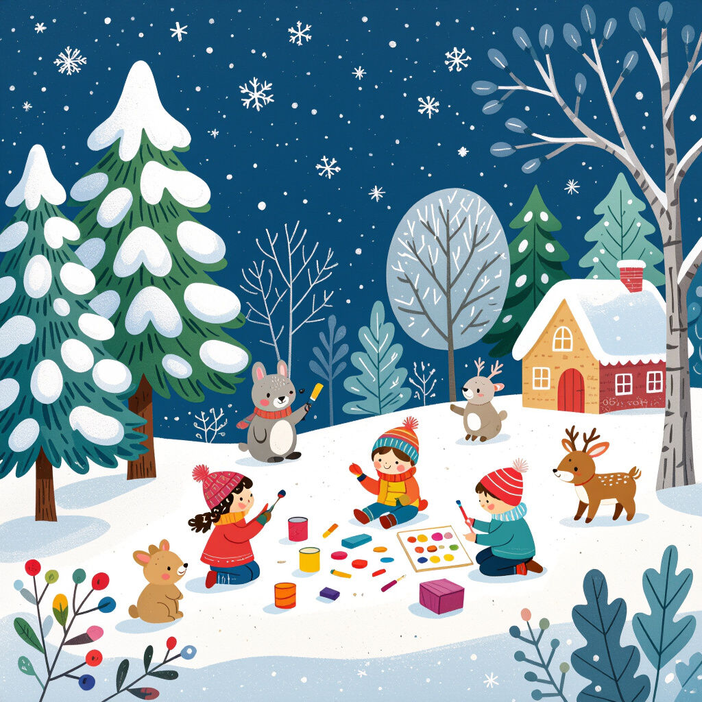 Winter Art Projects For Kids - Easy & Fun AI Creations