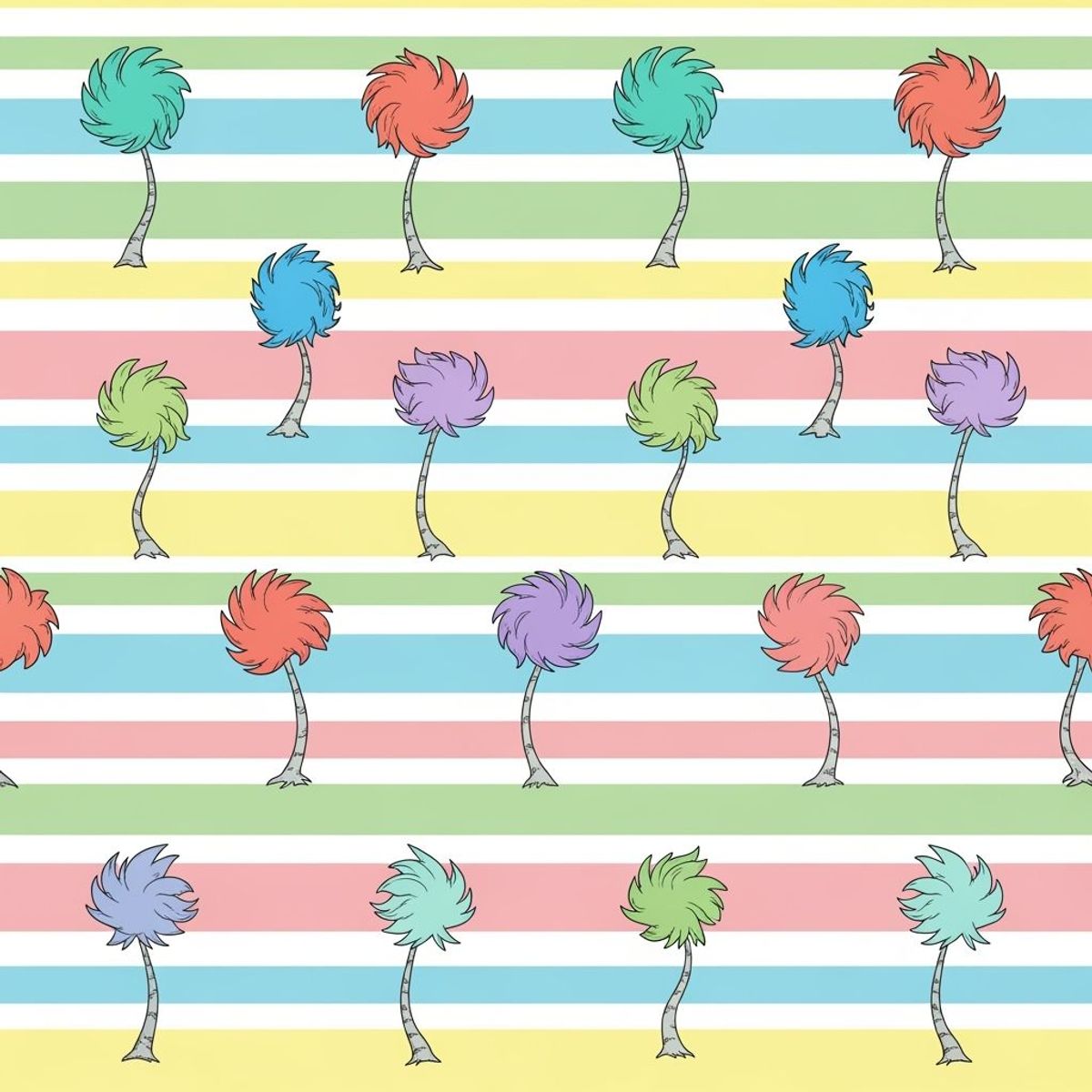 Generate Preppy Lorax Wallpaper With AI