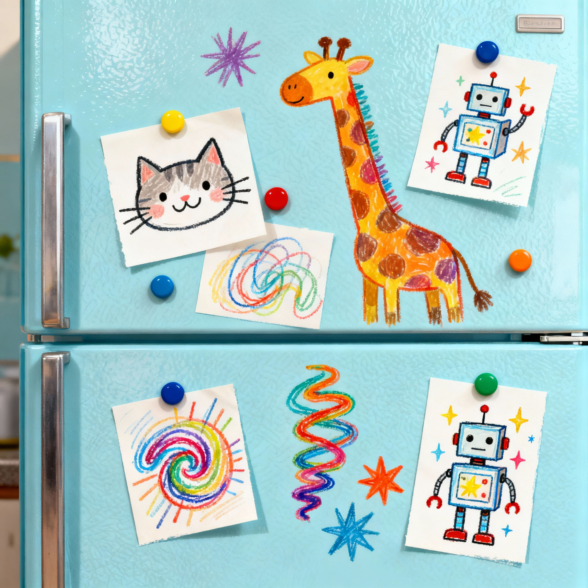 Refrigerator Drawings - AI Art Gallery