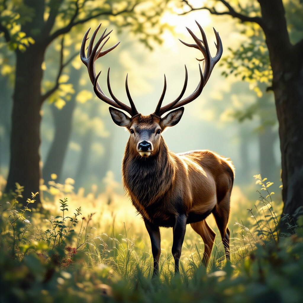 Realistic Deer Drawings - AI Generated Art Gallery