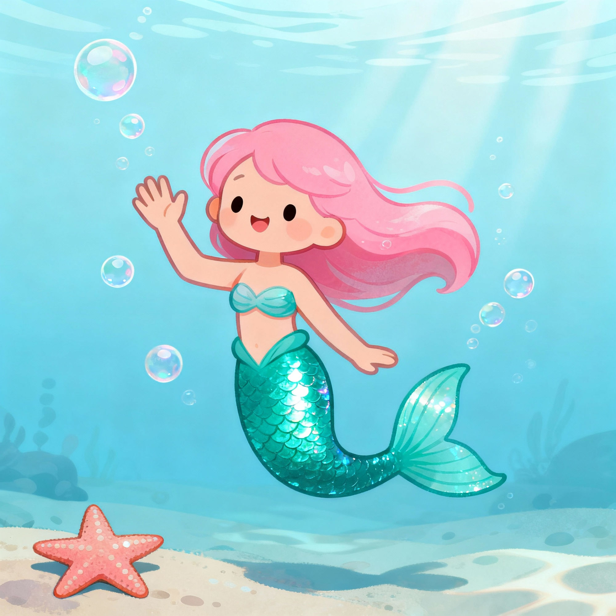 Easy Cute Mermaid Drawings - Create Adorable Art