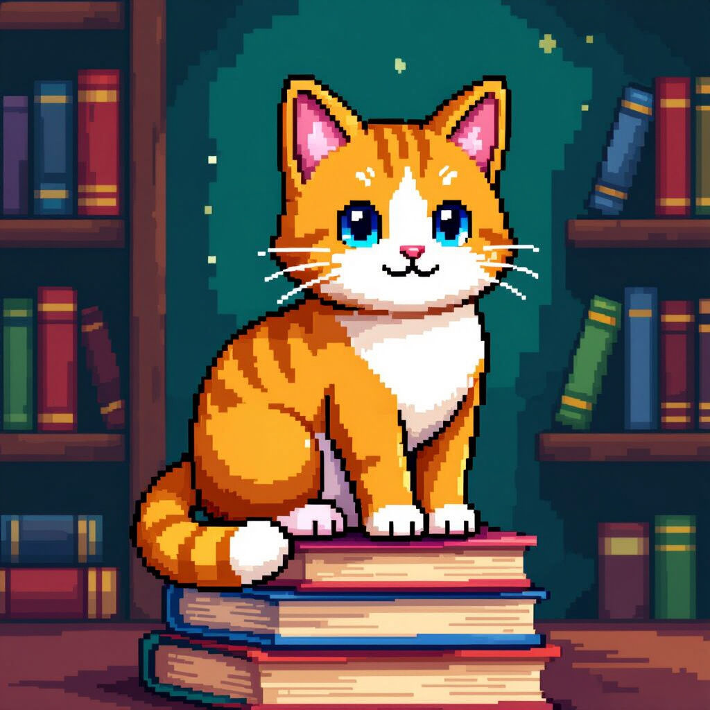 Pixel Art Cat - Stunning AI-generated Art