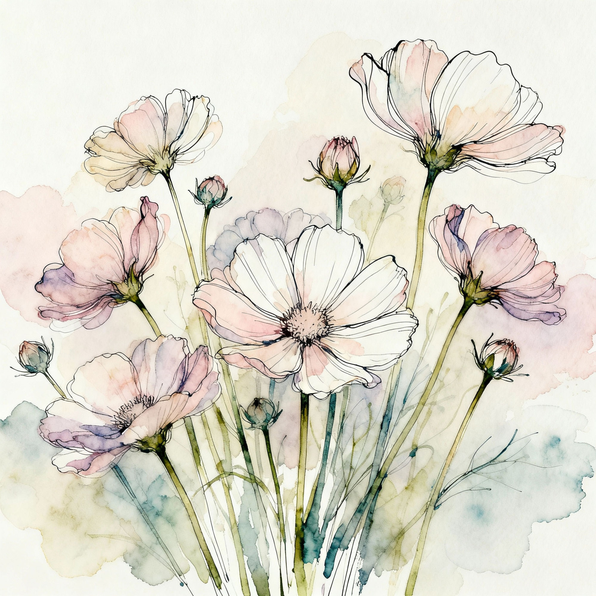 Easy Flower Bouquet Drawings - AI Generated & Simple Tutorials