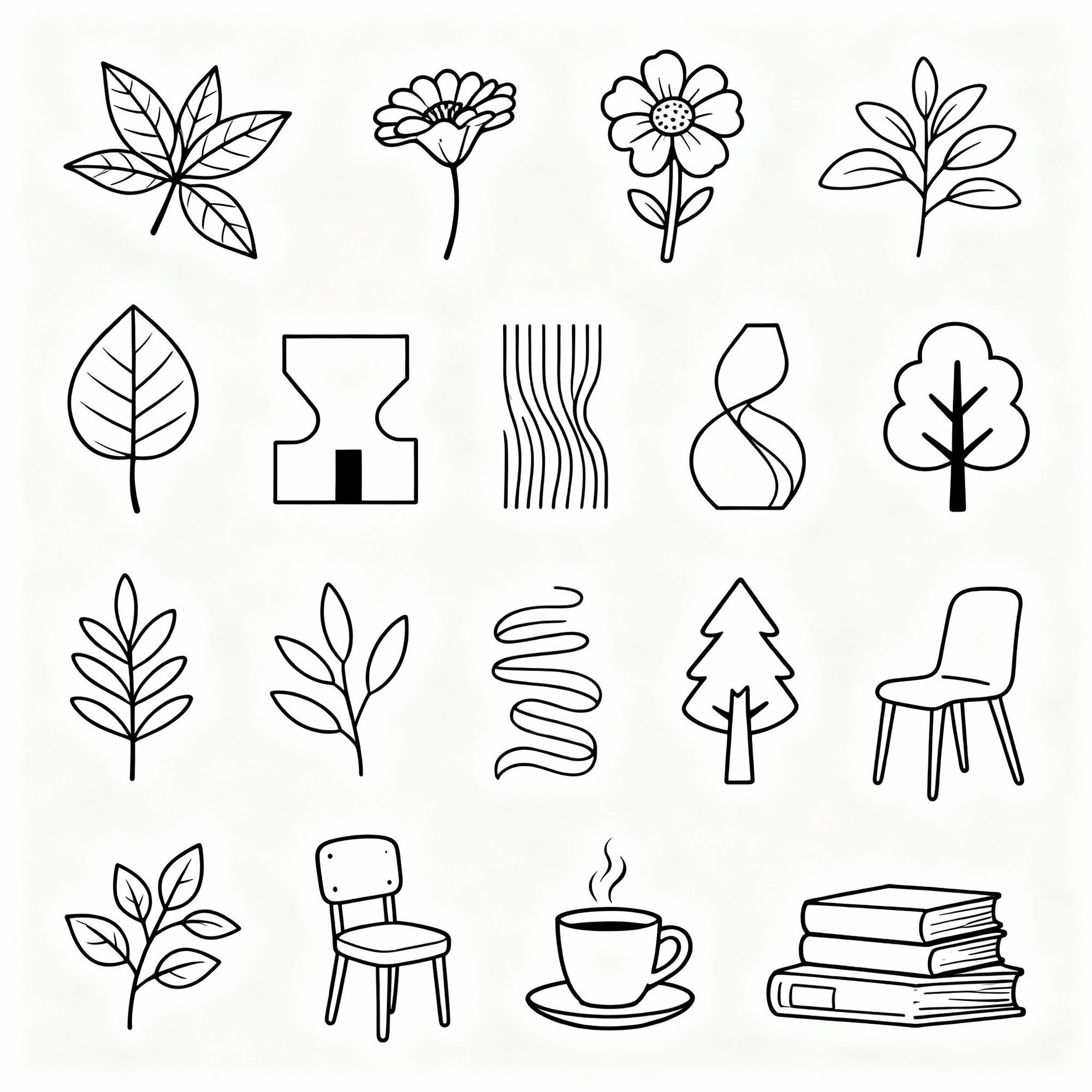 Outline Drawing Ideas - AI Generated Art