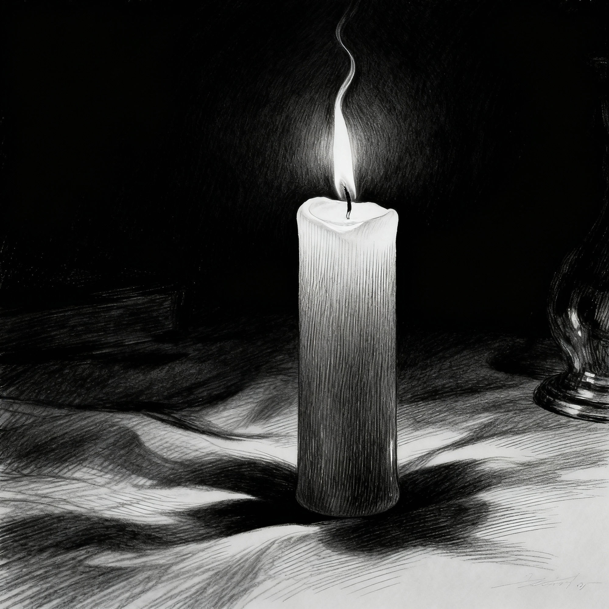 Candle Drawings - AI Generated Art