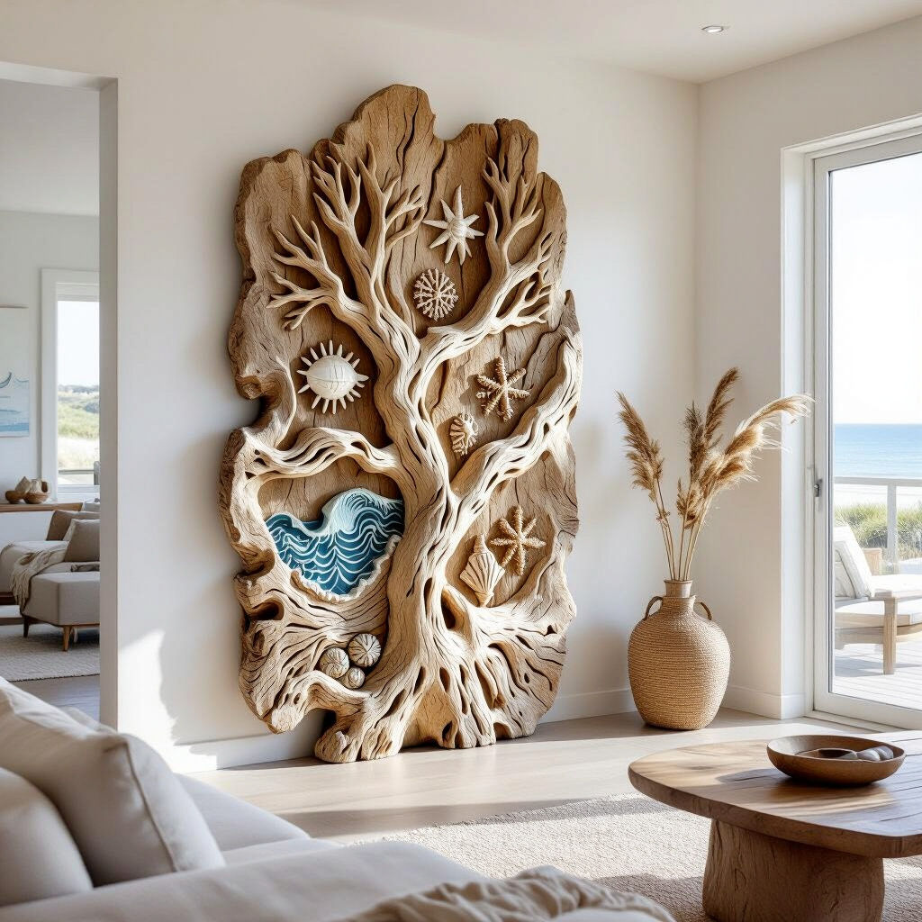 Driftwood Wall Art - AI Generated Designs