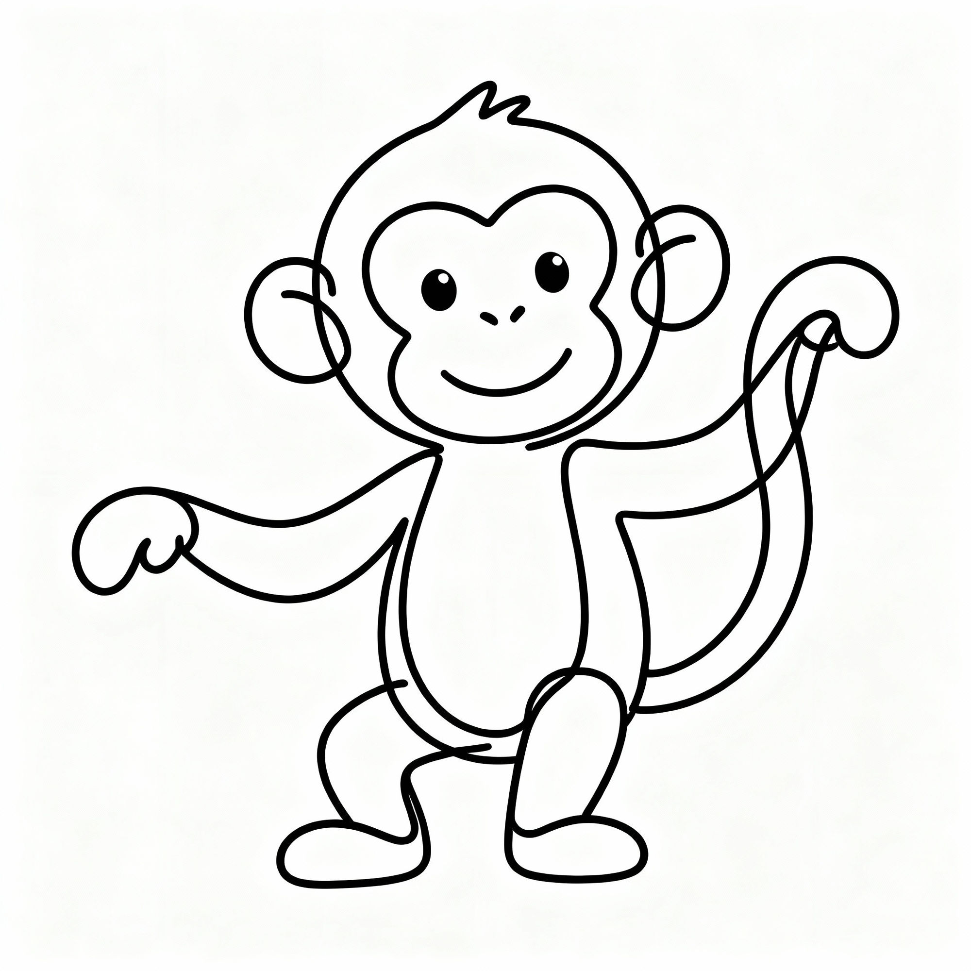 Simple Monkey Drawings - Easy AI Art