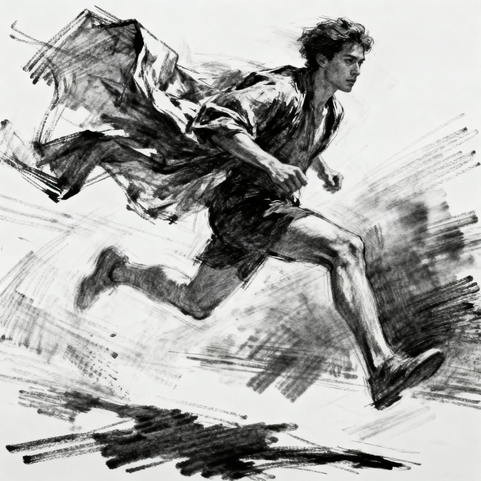 Dynamic Poses Drawing - AI Generated Art