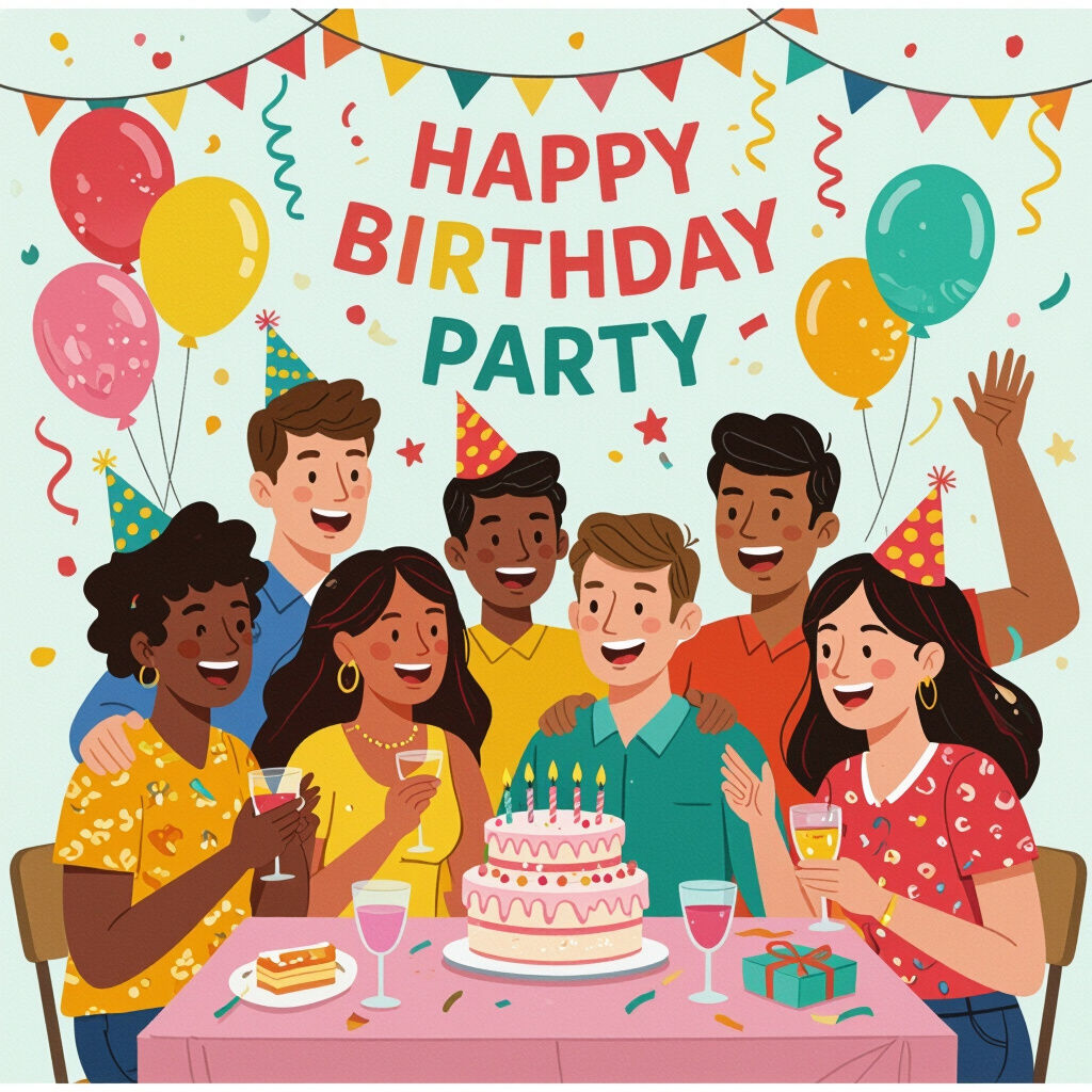 Party Drawing Ideas - AI Generated Art