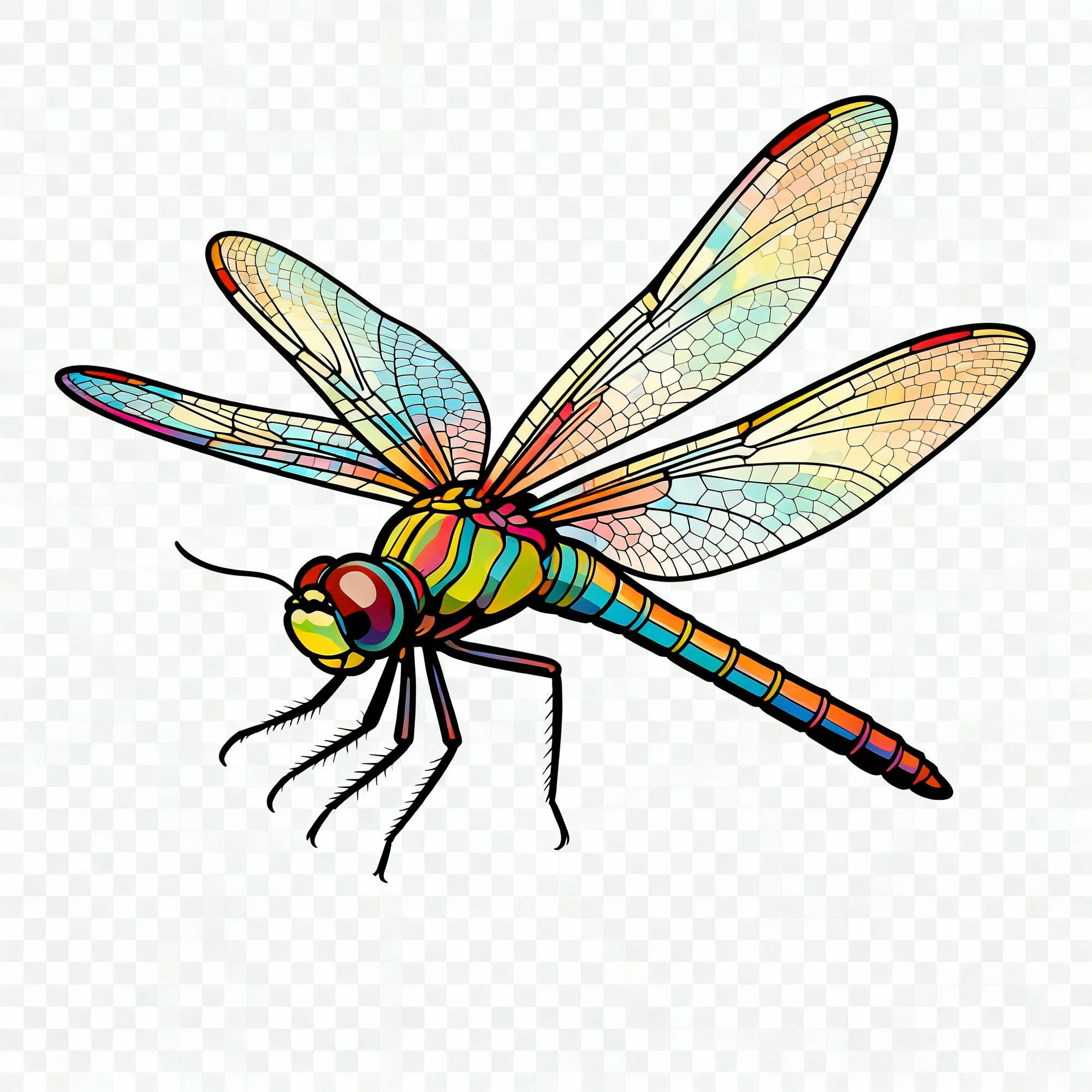Dragonfly Clip Art - AI Generated Designs