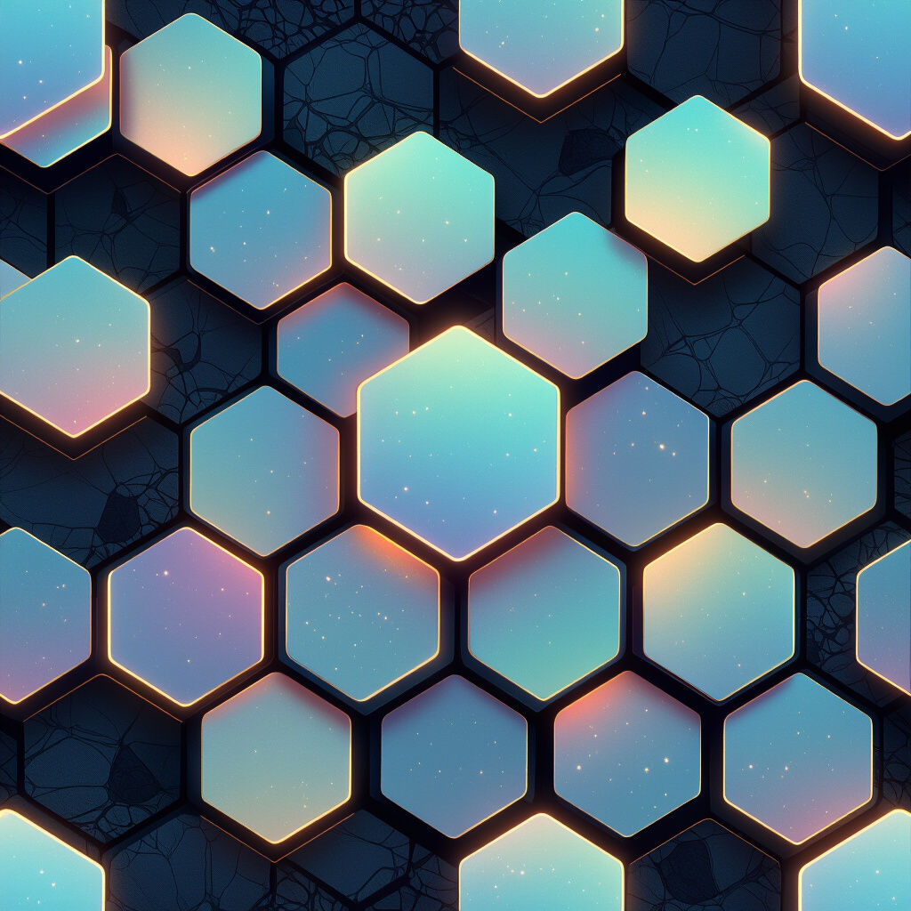 Hexagon Wallpaper - AI Generated Designs