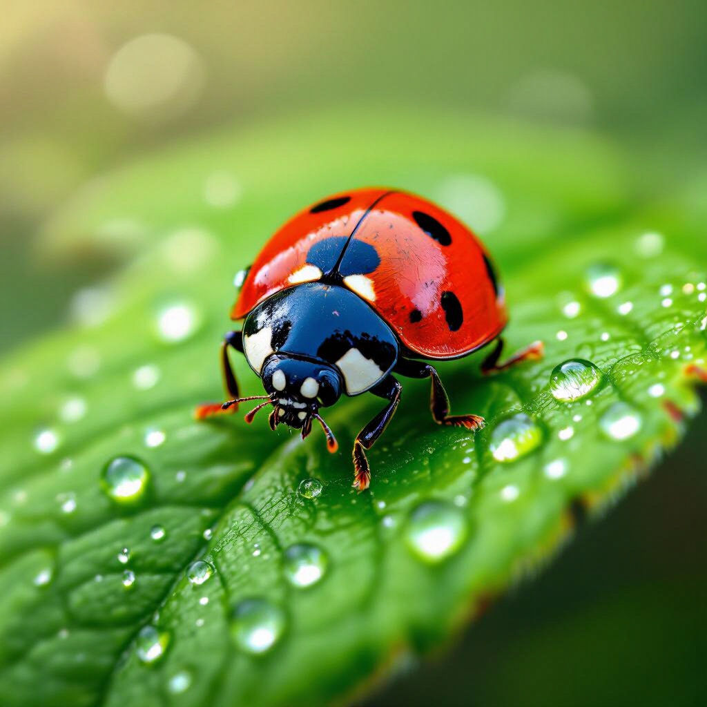 Ladybug Wallpaper - Cute AI Art