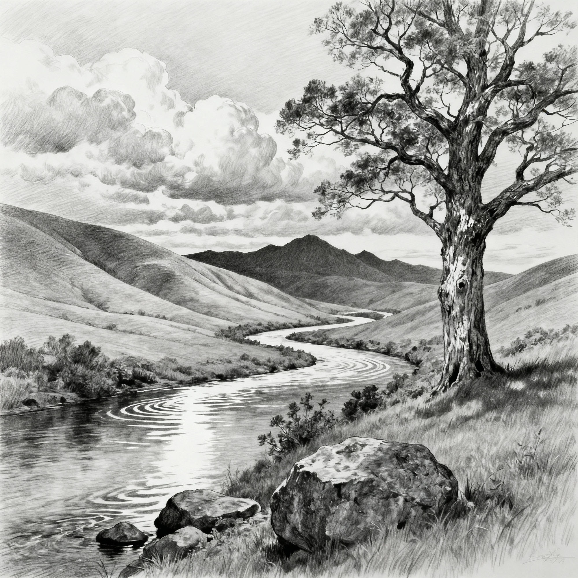 Traditional Drawing Art Gallery - AI Generated