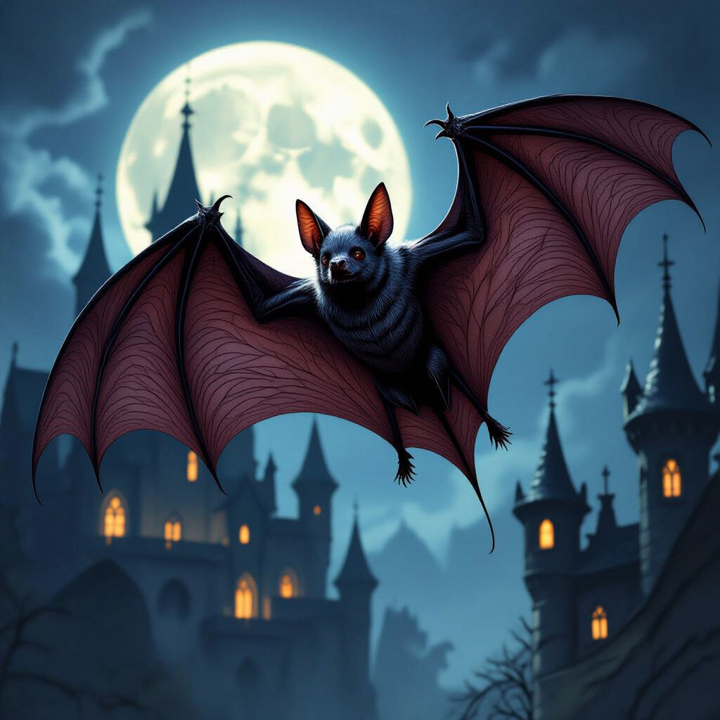 A Picture Of A Bat - AI Generated Bat Art
