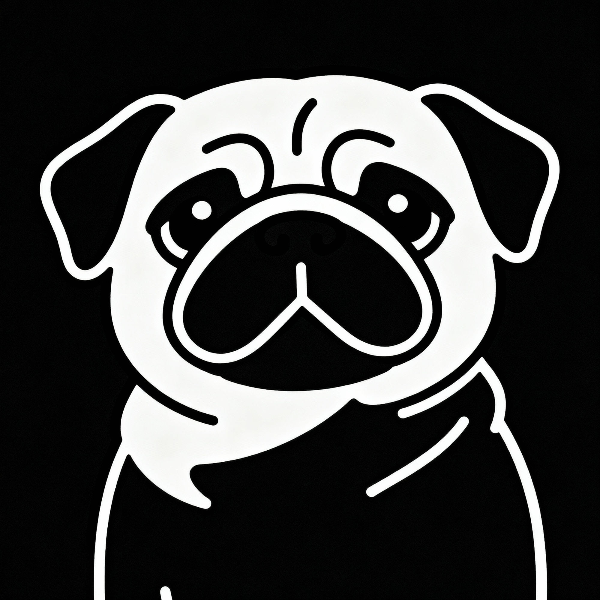 Easy Pug Drawings - Simple & Cute AI Art